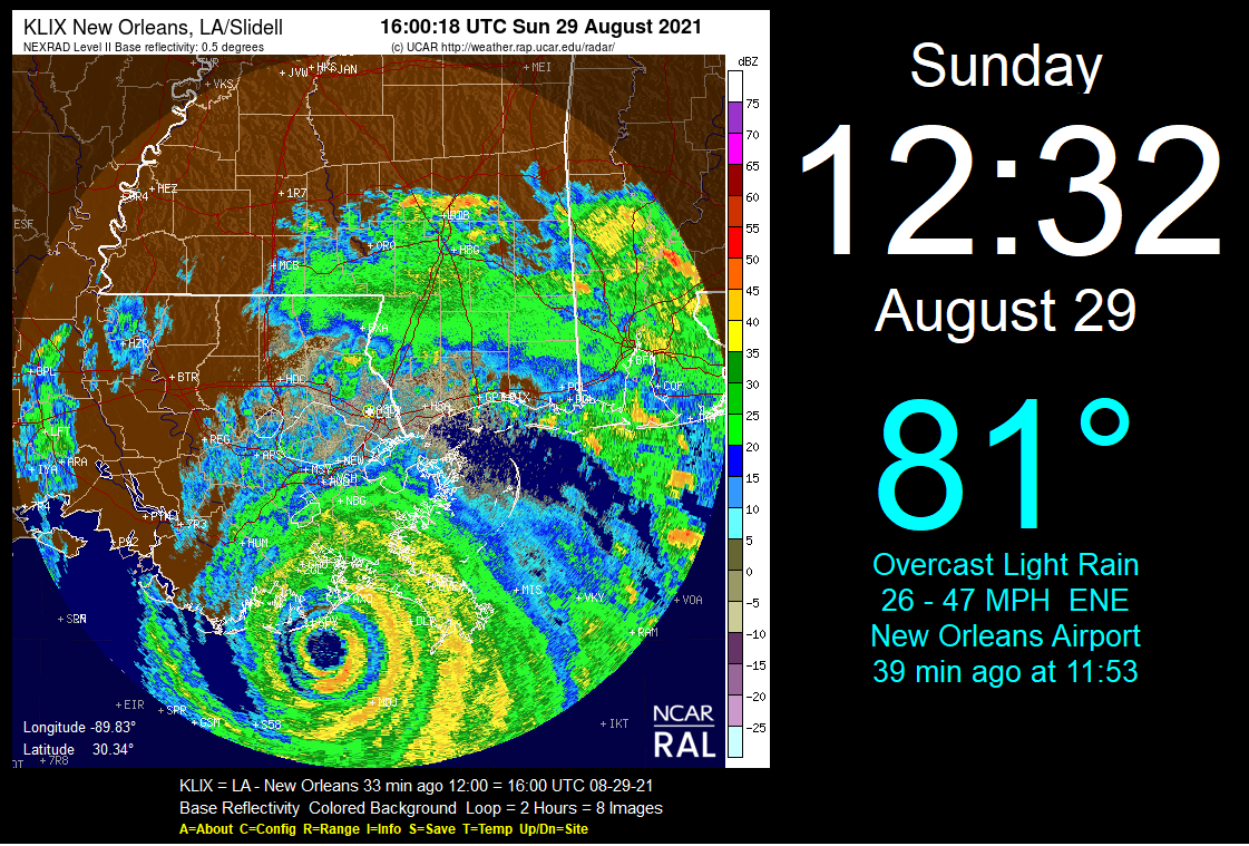 WeatherSaver NEXRAD Radar Screensaver by Mike Robinson